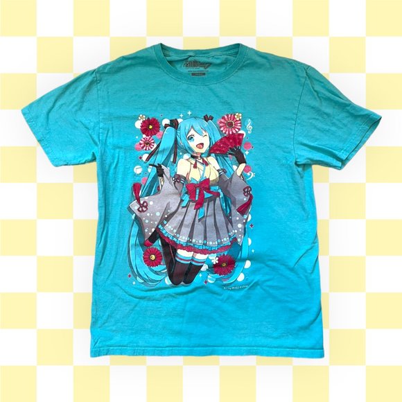 Hot Topic | Shirts | Hatsune Miku Bright Blue Small Shirt Kawaii ...